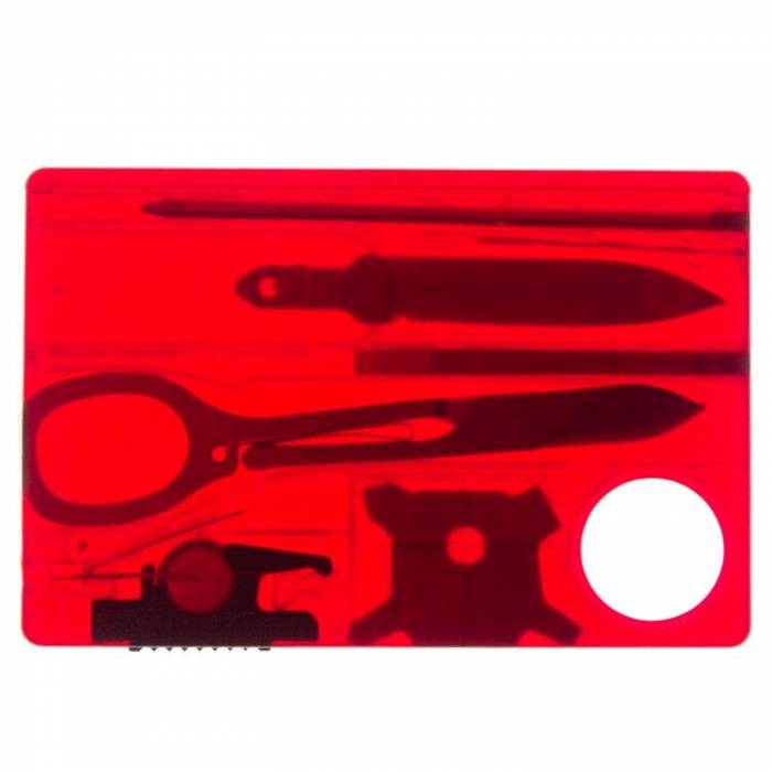 Швейцарская карточка Victorinox SwissCard Lite Red красный 13 функций ...